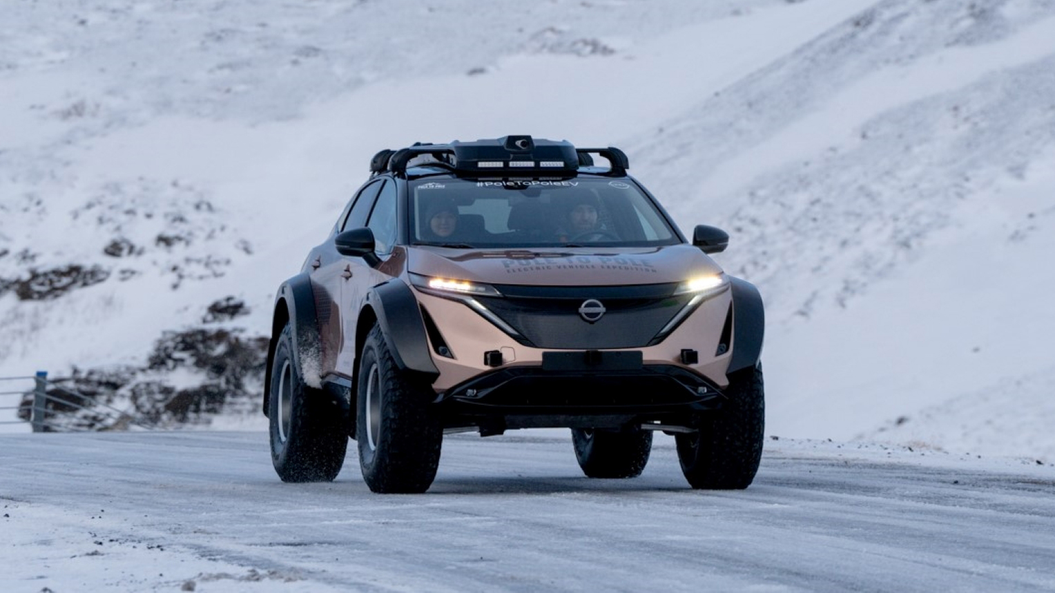This Arctic Trucks-prepped Nissan Ariya will drive from the North to the South Pole | Top Gear